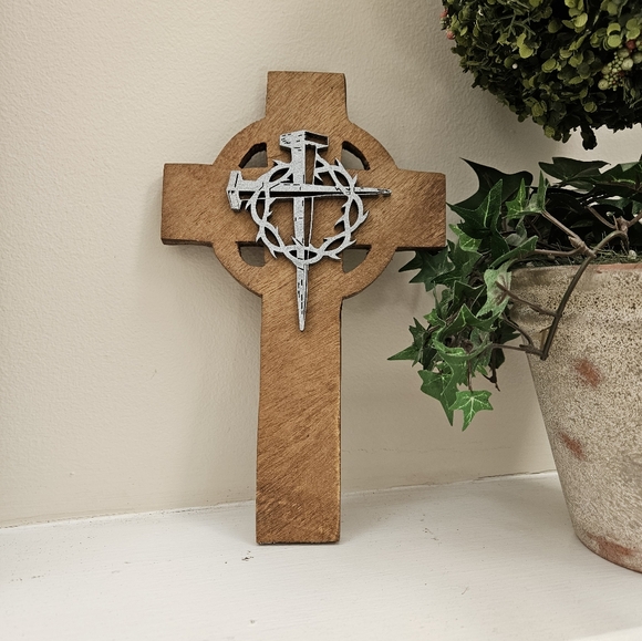 Handmade | Wall Decor | Rustic Brown Wall Cross Decorlike Handmade ...